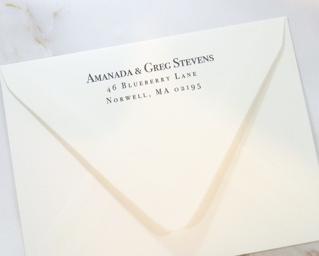 Return Address Printing for Envelopes RA32 - Etsy