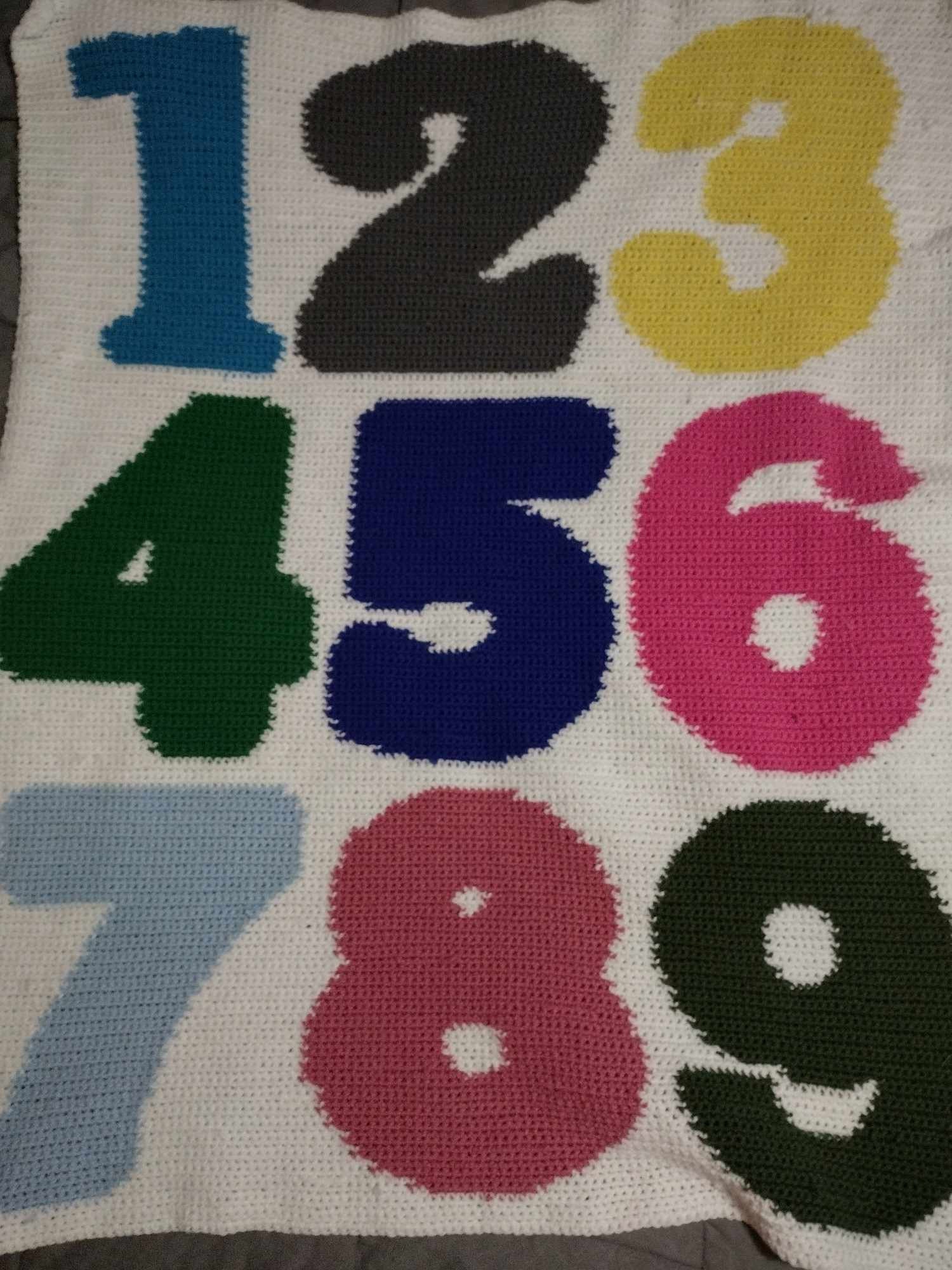 Number Afghan Pattern - Etsy