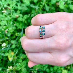 Aurora Borealis Ring Northern Lights Ring Celestial Ring - Etsy