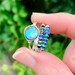 Aurora Borealis Ring, Northern Lights Ring, Celestial Ring, Seed Bead ...