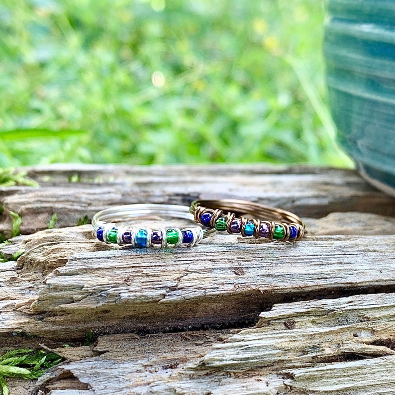 Aurora Borealis Ring Northern Lights Ring Celestial Ring - Etsy
