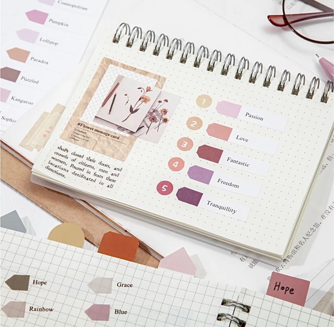 Gradient Index Tabs 3 Sheet Index Tabs Page Stickers | Etsy