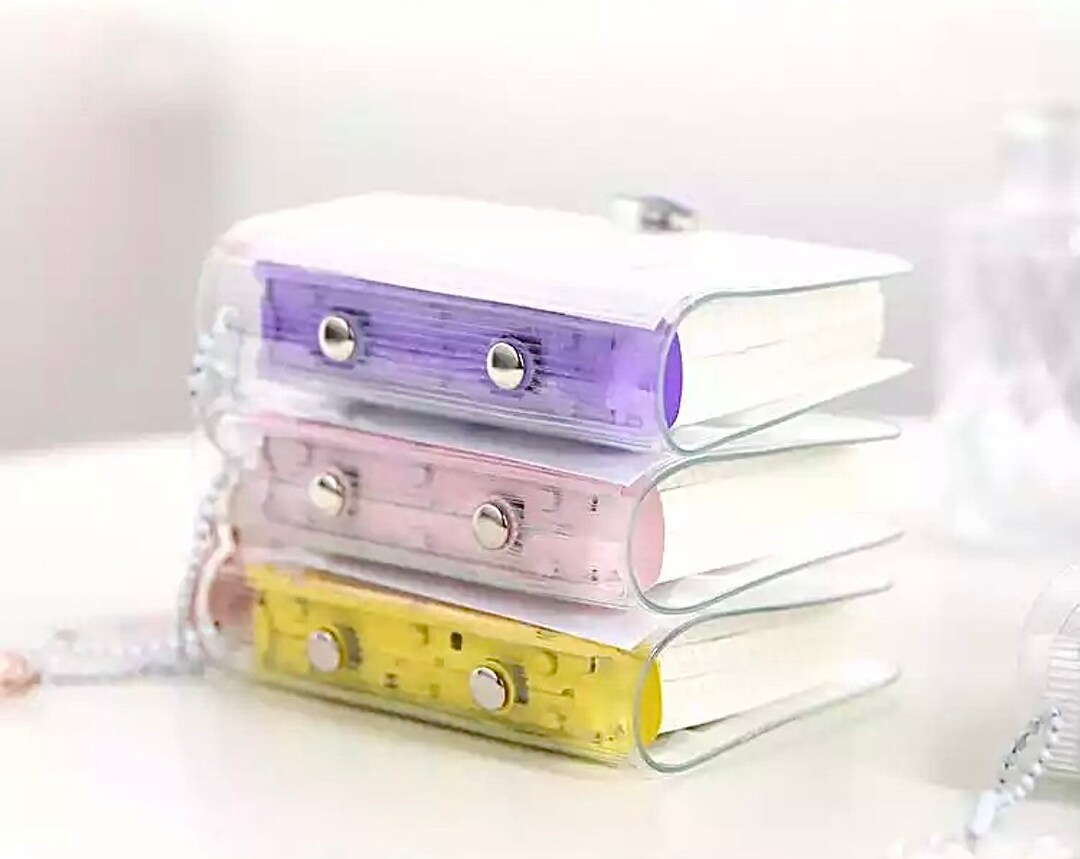 Clear Mini Binder Mini Journal 3 Hole Mini Journal - Etsy