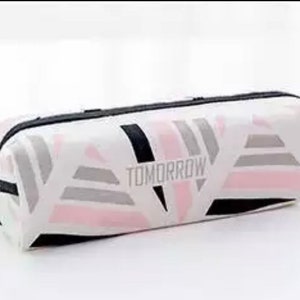 Pastel Geometric Pencil Case Canvas Pencil Case - Etsy UK