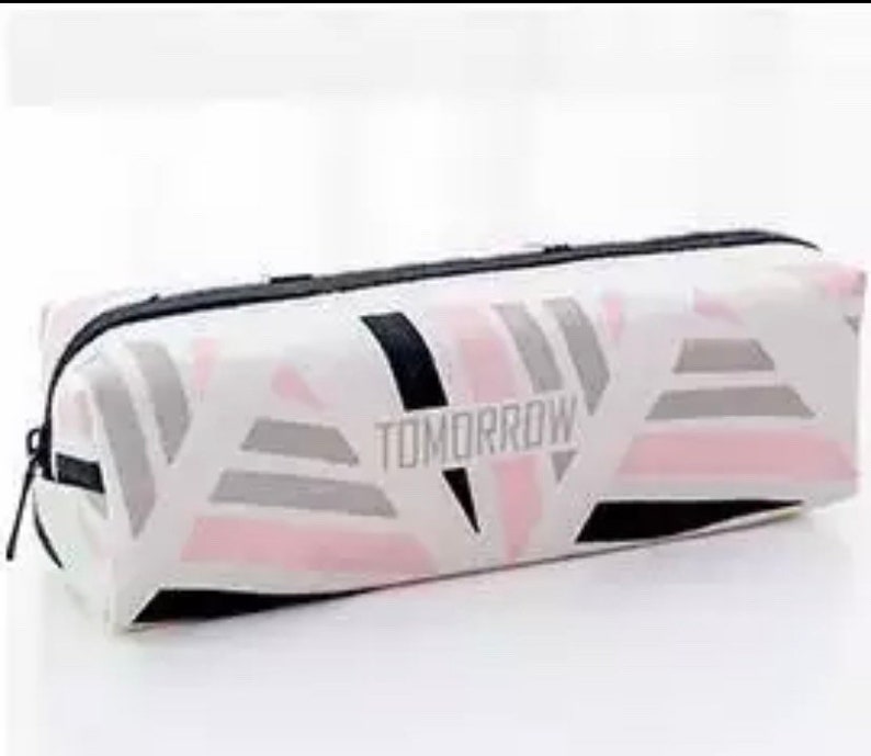 Pastel Geometric Pencil Case Canvas Pencil Case - Etsy UK