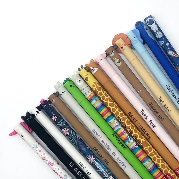 Animal Erasable Pens - Etsy UK