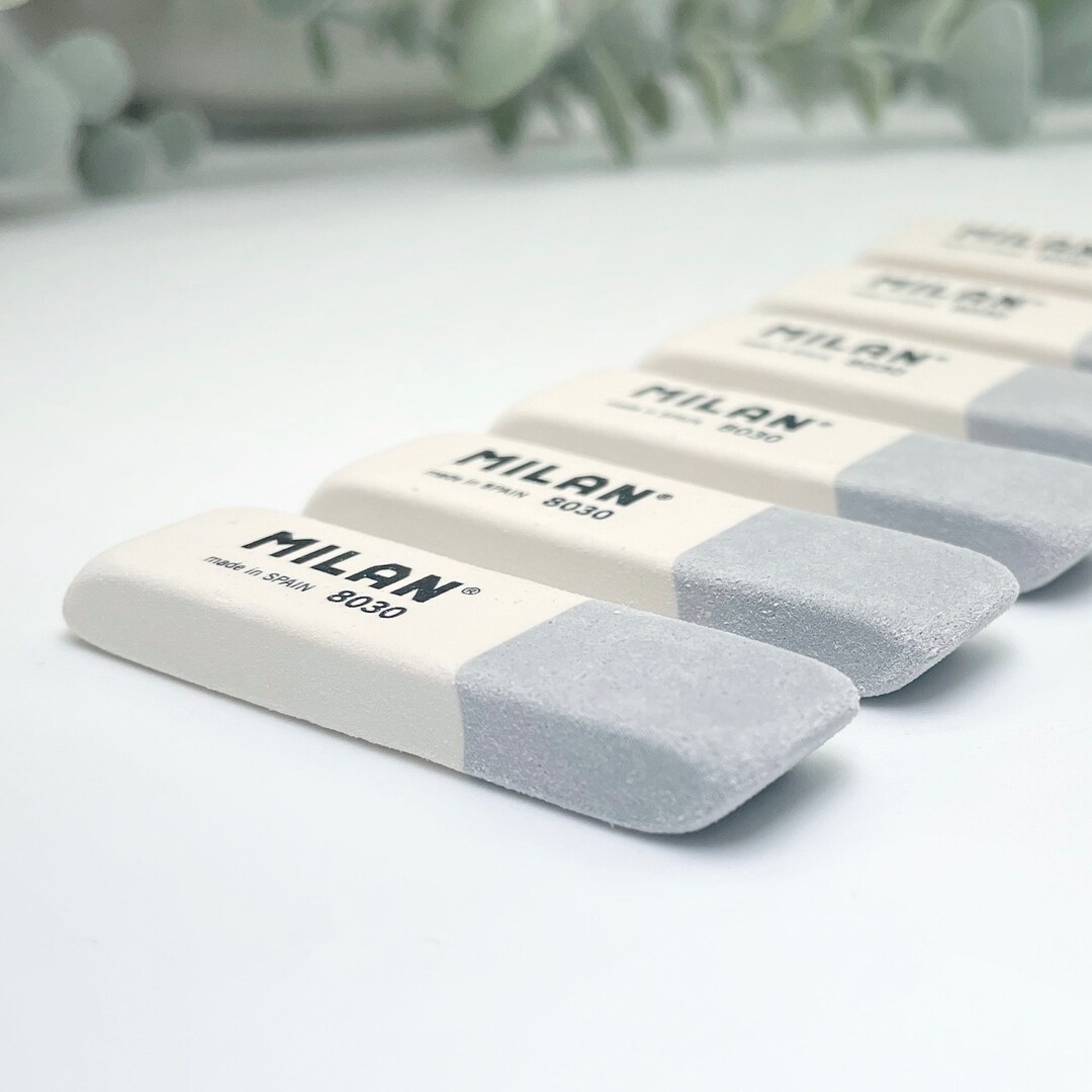 Milan Double Use Bevelled Eraser 8030 Rubber Eraser Office Supplies ...