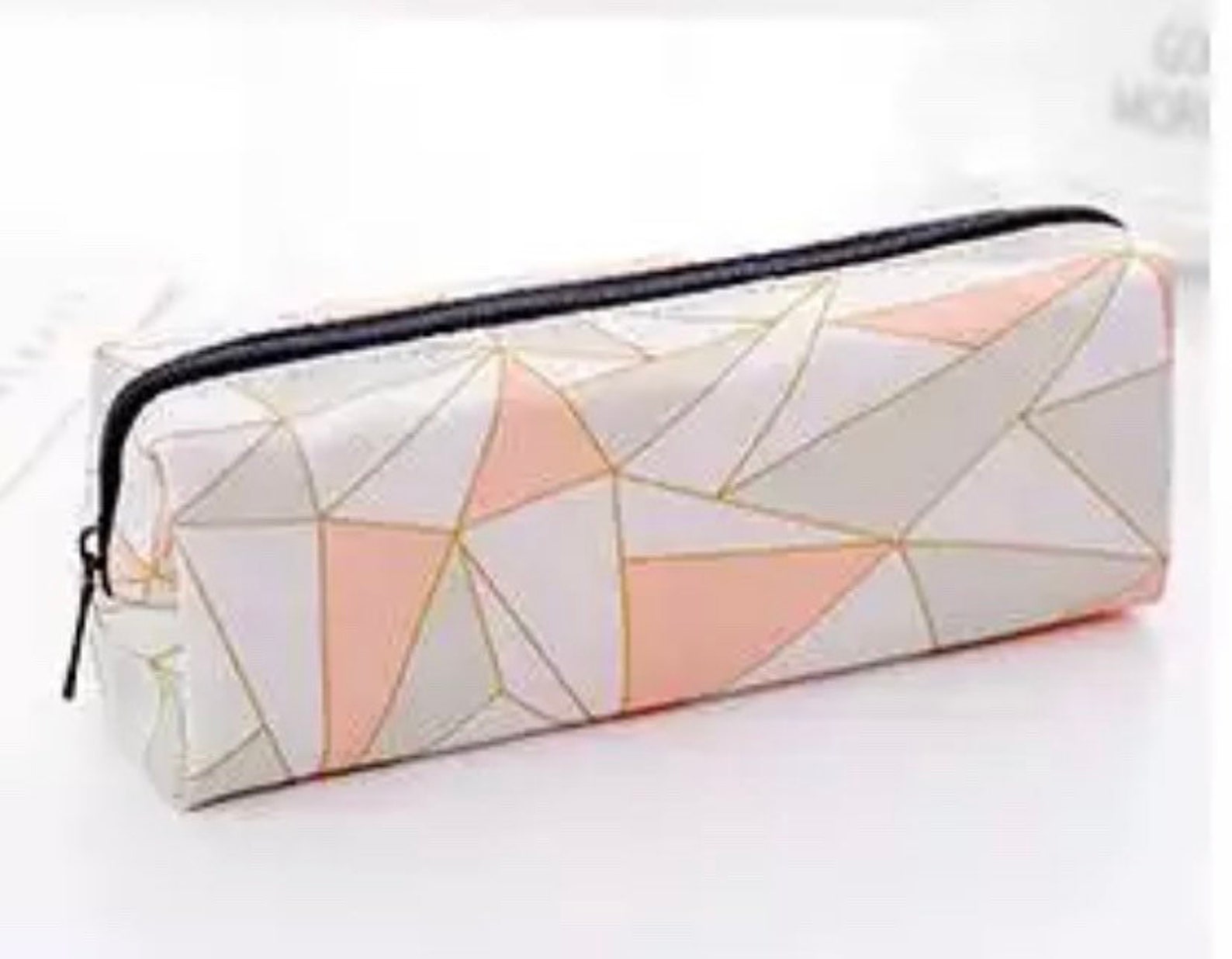 Pastel Geometric Pencil Case Canvas Pencil Case | Etsy UK