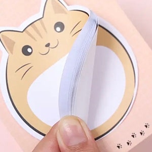 Kawaii Cat Sticky Notes Kawaii Stationery School Supplies Mini Memo ...