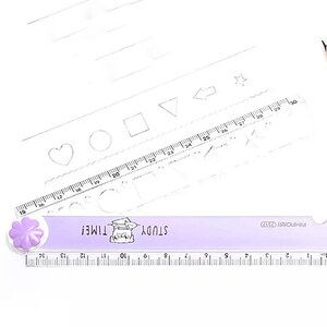 Kawaii Folding Stencil Ruler 30cm Ruler Back to School - Etsy