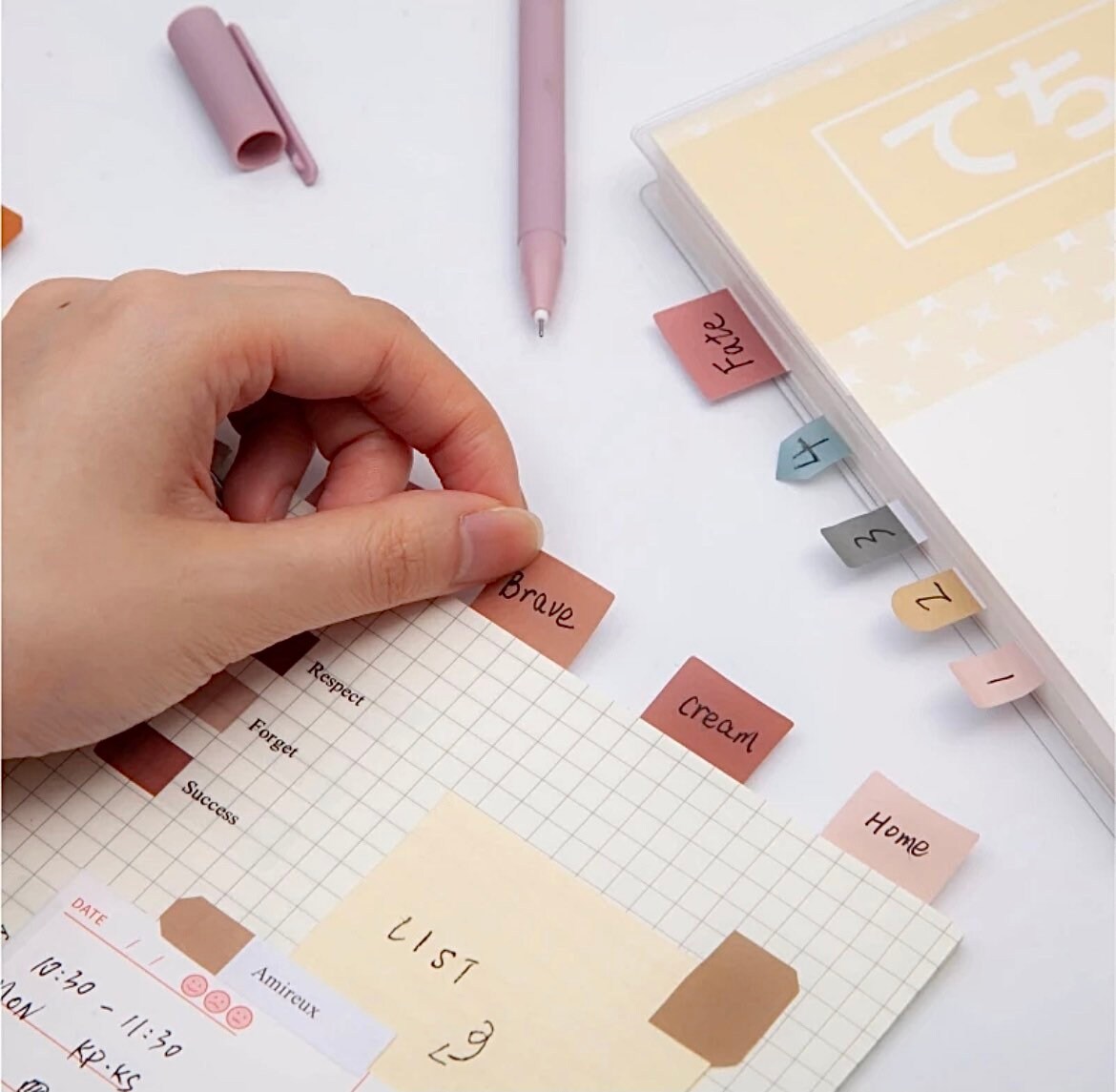 Gradient Index Tabs 3 Sheet Index Tabs Page Stickers | Etsy