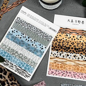 Leopard Print Sticker Set Leopard Stickers Animal Print Sticker Set 2 ...