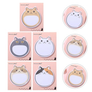 Kawaii Cat Sticky Notes Kawaii Stationery School Supplies Mini Memo ...