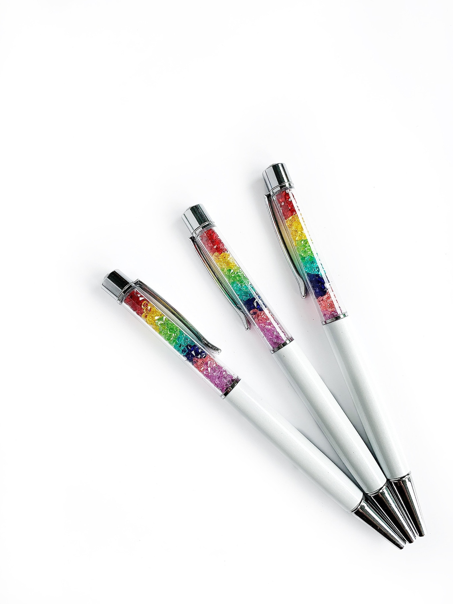 Rainbow Crystal Ballpoint Pen Diamond Pen Ballpoint Pen | Etsy