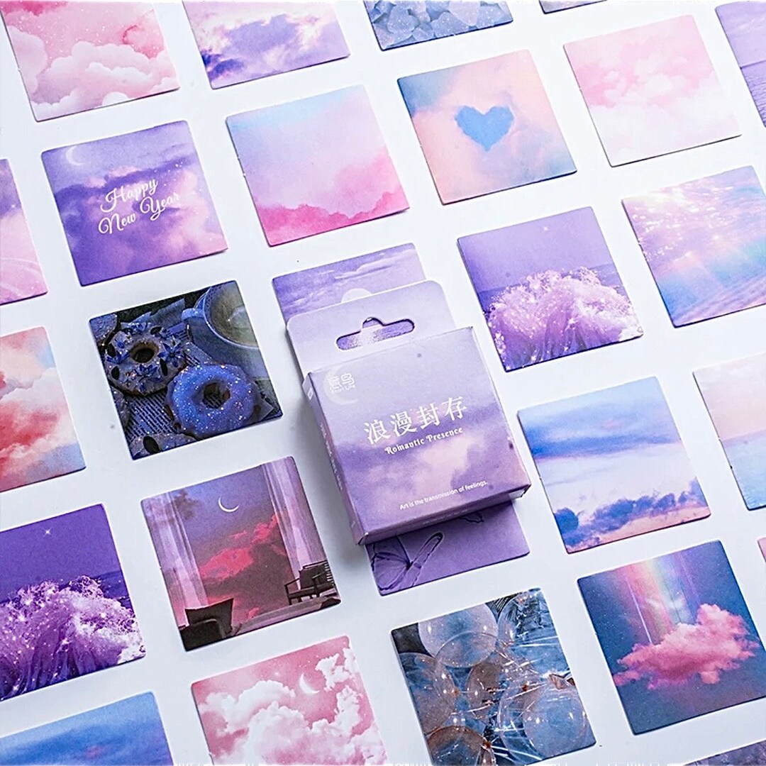 Sunset Cloud Sticker Set Scrapbook Journal Stickers Summer Journal ...