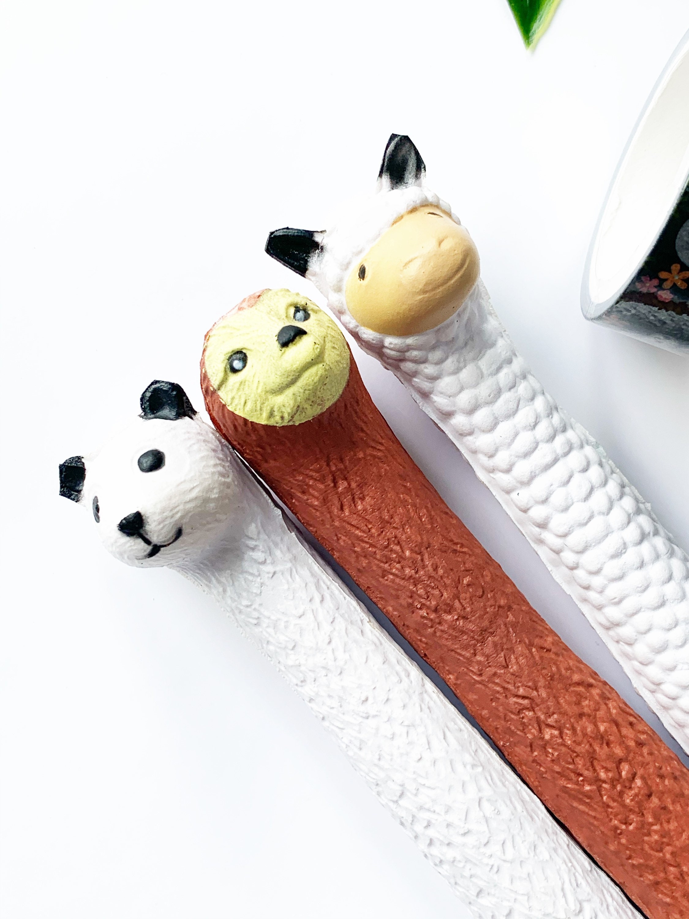 Animal Squishy Pen Kawaii Stationery Sloth Pen Squishy Pen | Etsy