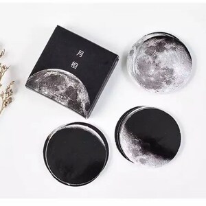 Moon Stickers, Moon Phase Stickers, Space Stickers, Moon Sticker Pack ...