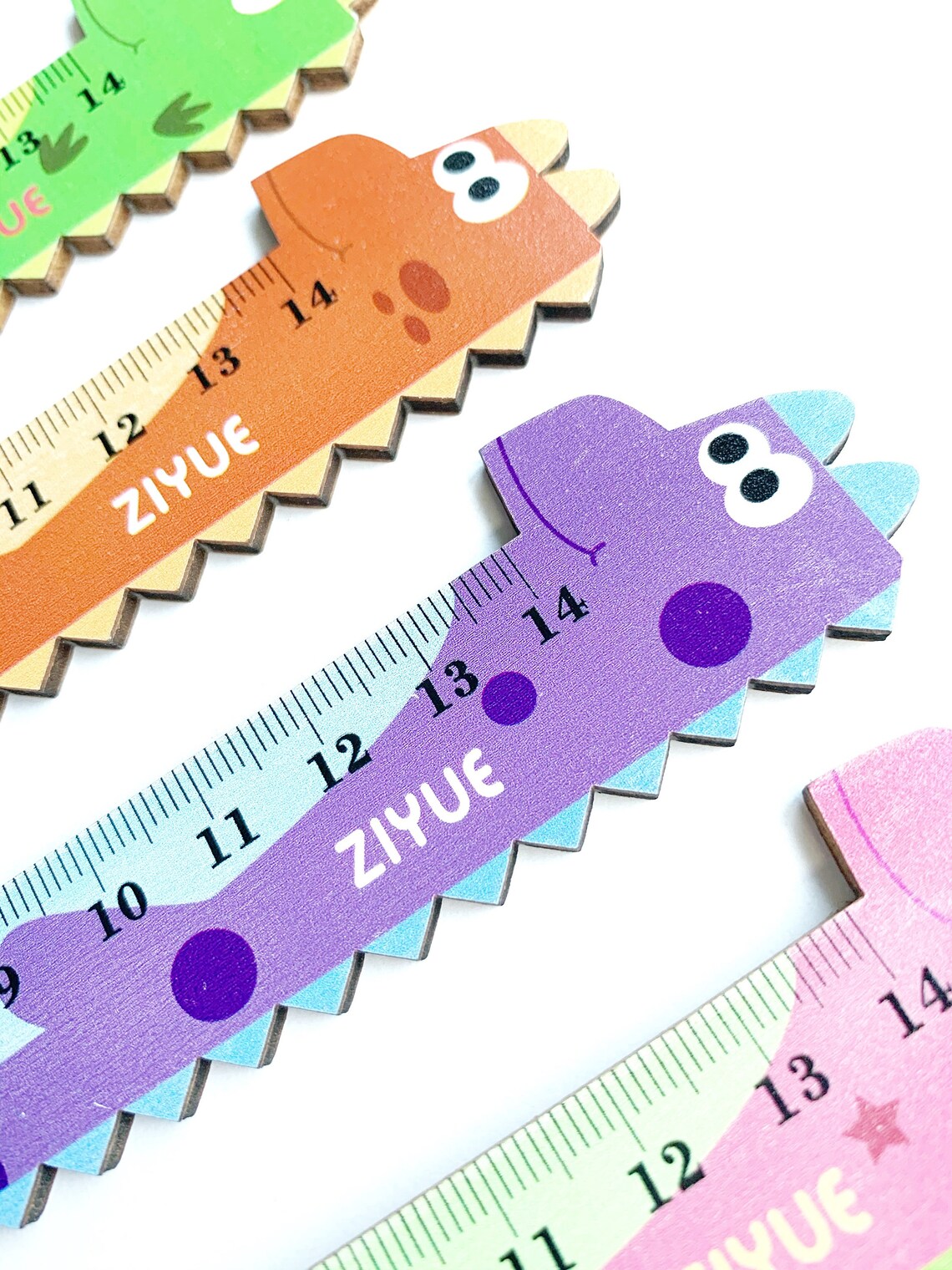 Crocodile Ruler Wooden Stationery Kawaii Ruler Animal | Etsy