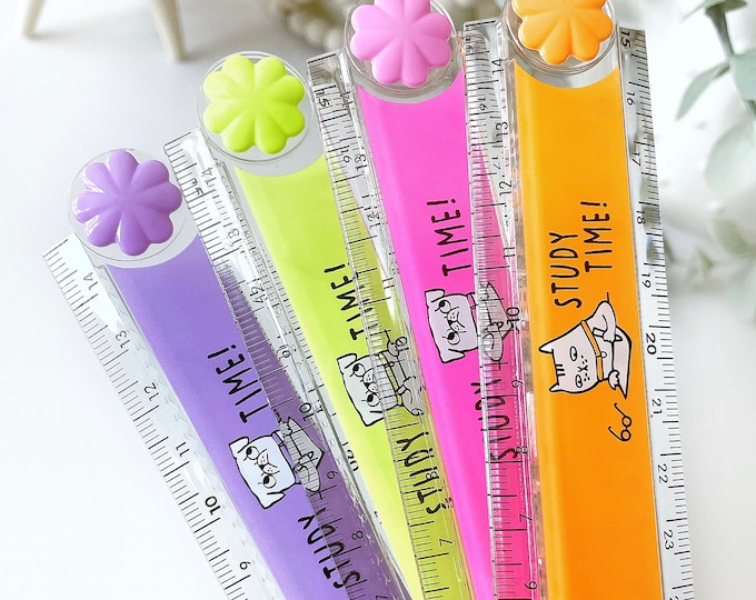 Kawaii Folding Stencil Ruler 30cm Ruler Back to School Supplies Kawaii ...