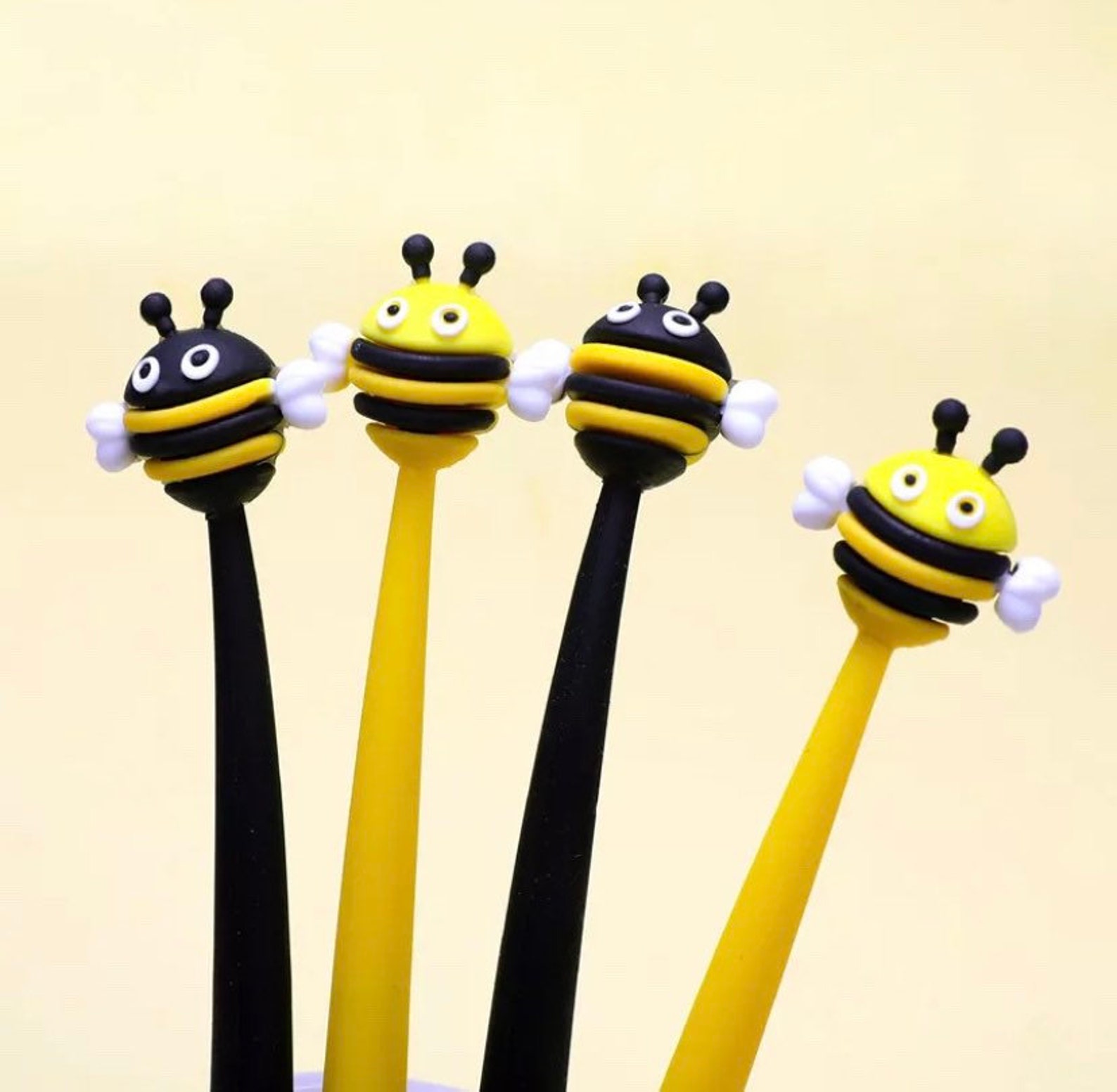 Bumble Bee Gel Pen Bendy Pens Kawaii Stationery Bee Pen - Etsy UK