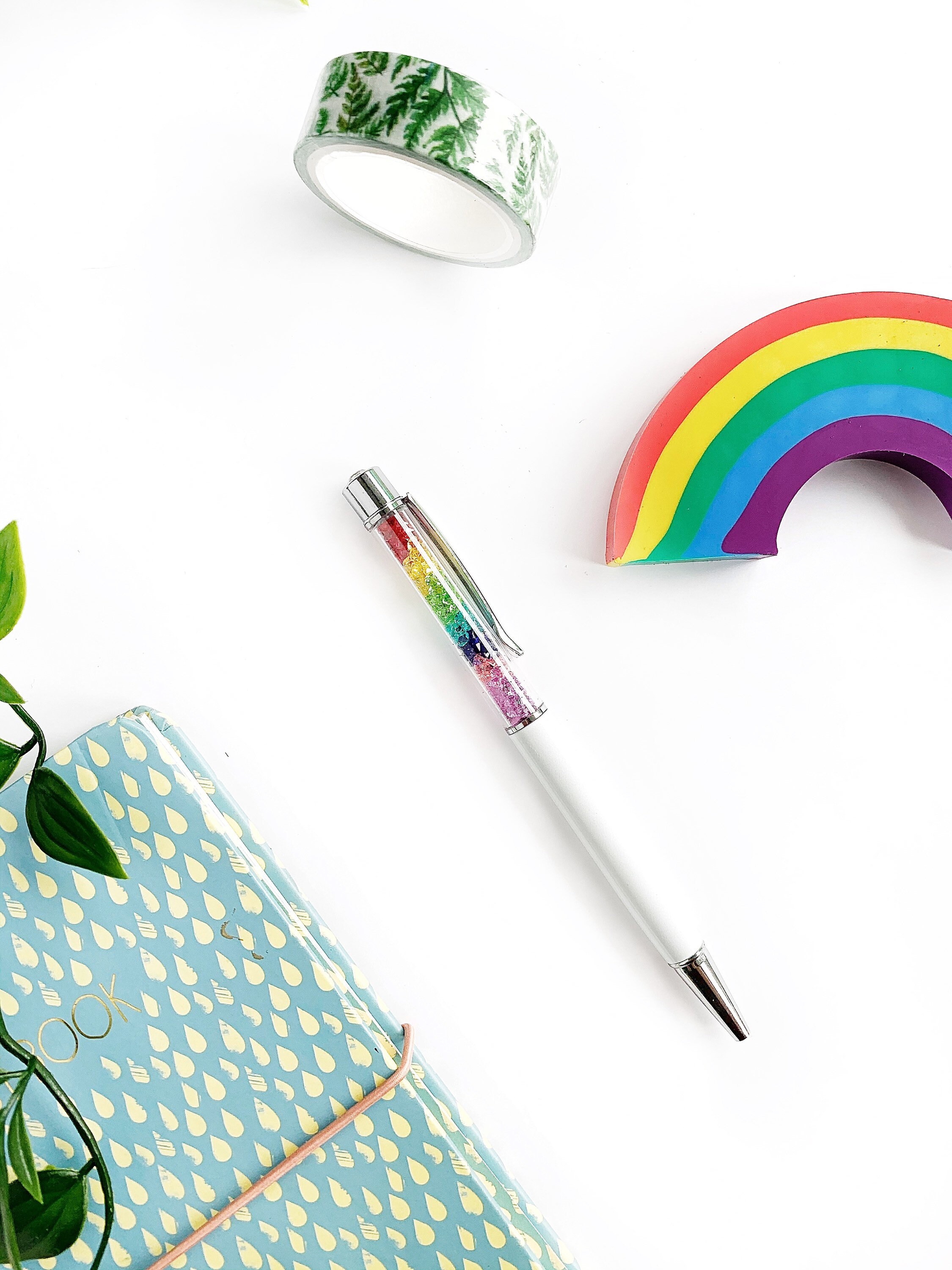 Rainbow Crystal Ballpoint Pen Diamond Pen Ballpoint Pen | Etsy