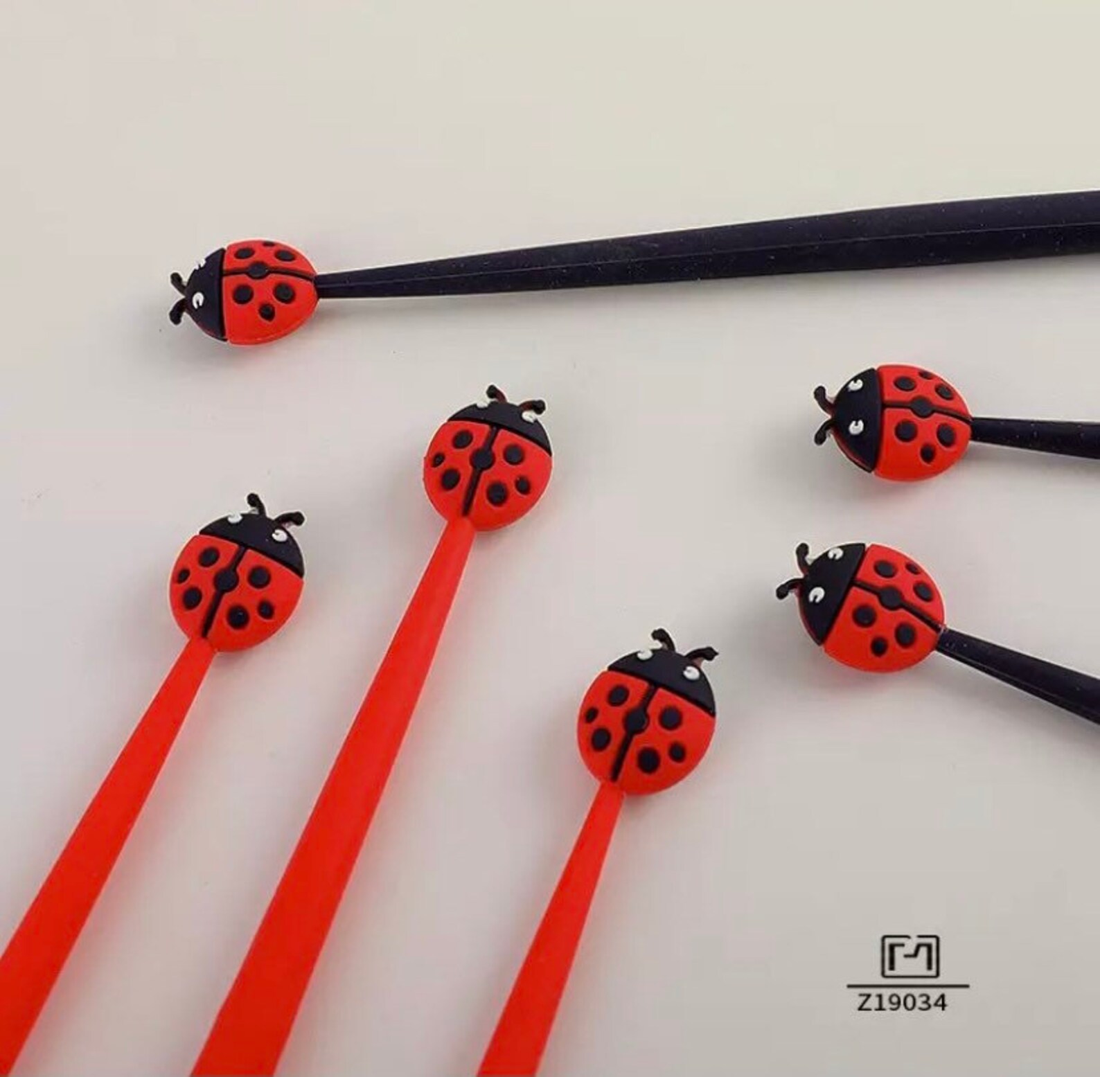 Kawaii Ladybird Gel Pen Bendy Pens Kawaii Stationery - Etsy UK