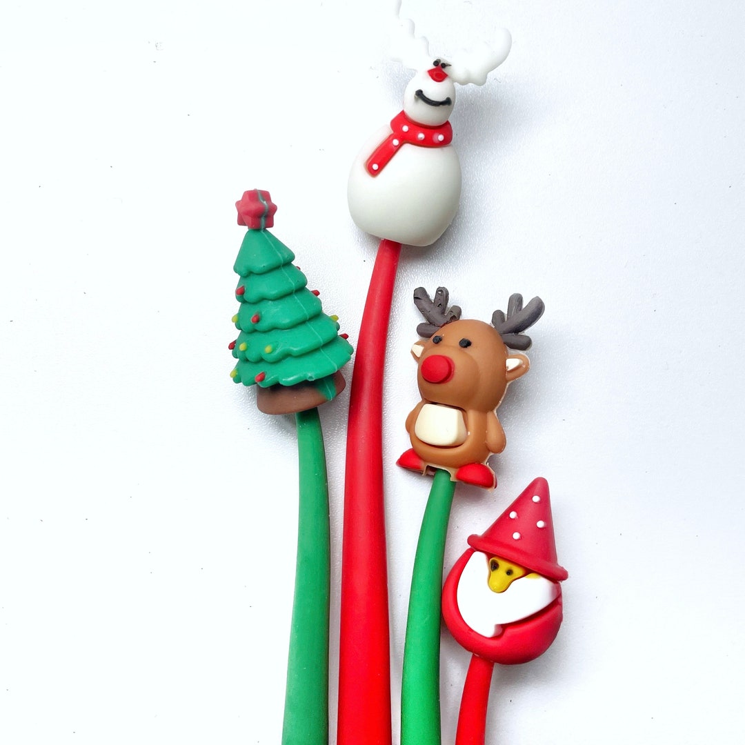 Wobbly Christmas Gel Pen Set Bendy Pens Kawaii Stationery - Etsy