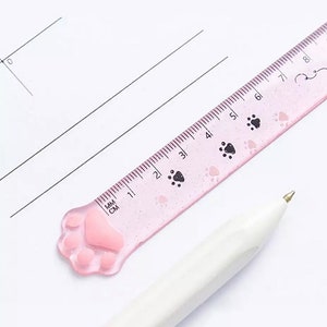 Cat Paw Ruler 15cm Ruler Kawaii School Supplies - Etsy UK