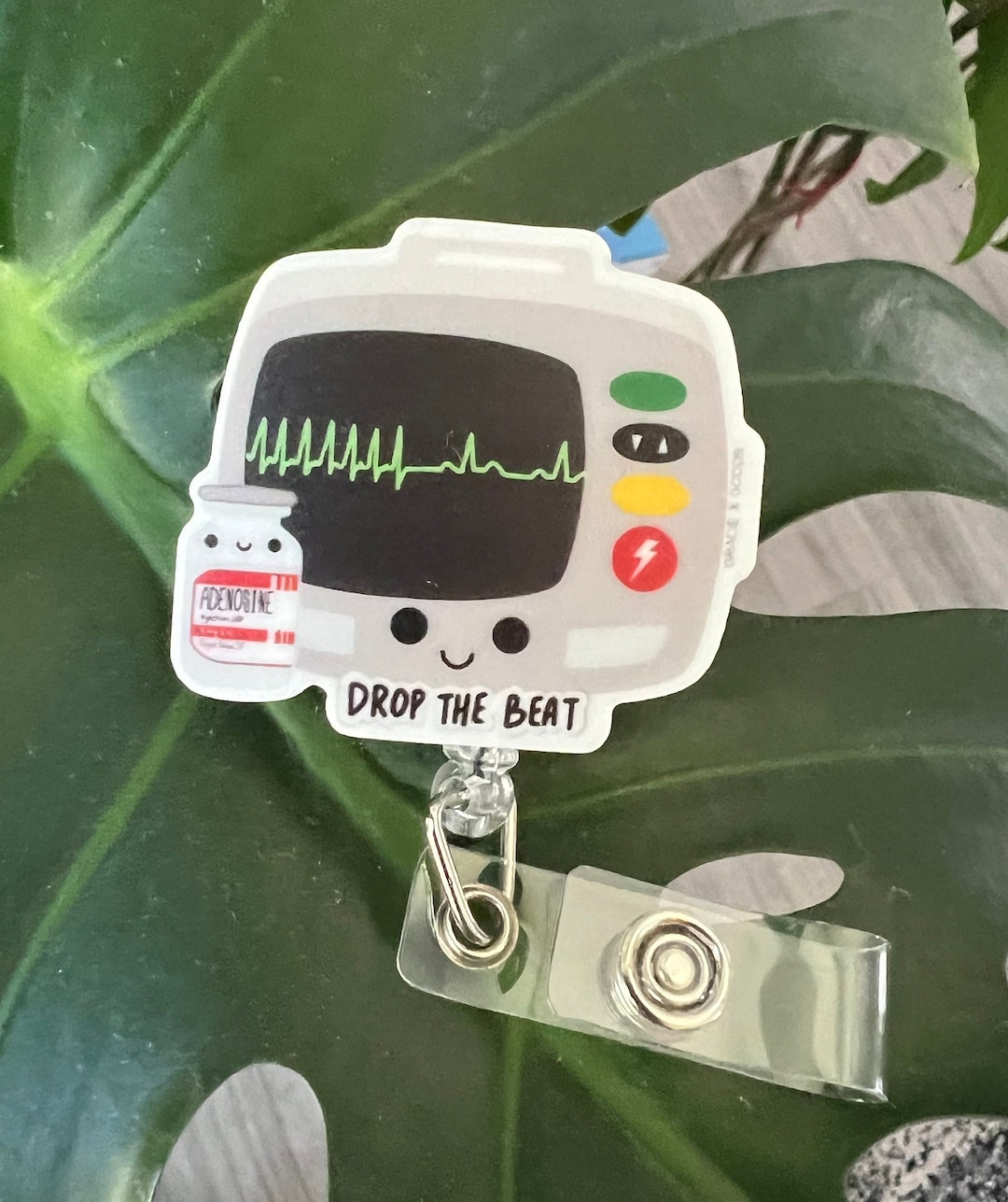 Retractable SVT Cardiac Monitor Badge Reel - Etsy