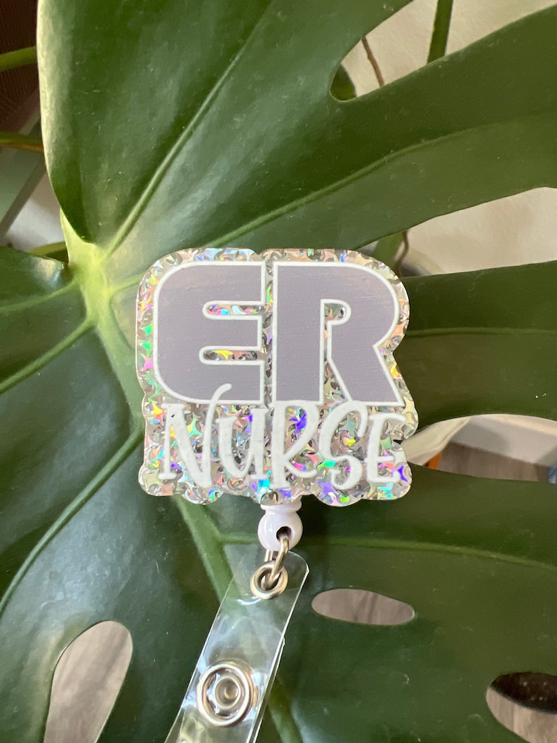 Retractable Badge ER Nurse Reel - Etsy