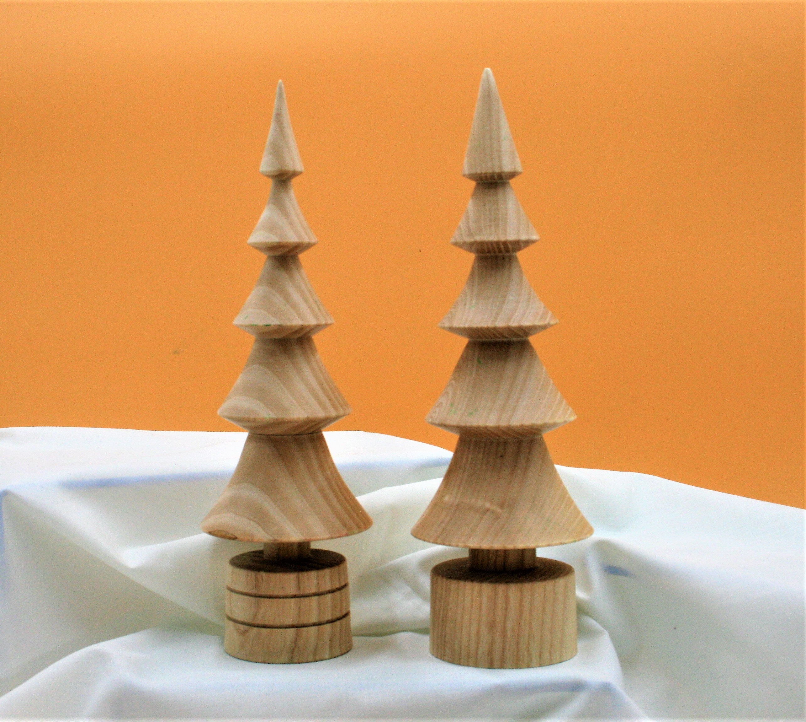 Natural Wood Hand Turned Christmas Trees - Etsy UK