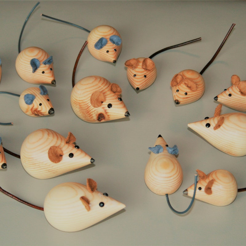Wood Turned Mouse - Etsy UK