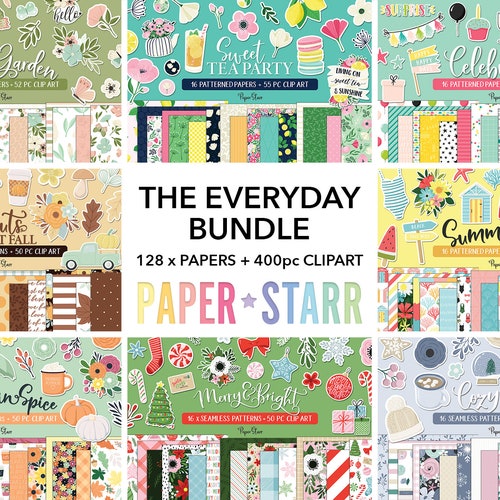 Back to School Digital Paper Set. School Supplies Digital | Etsy