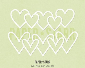 Heart Cluster Svg - Etsy UK
