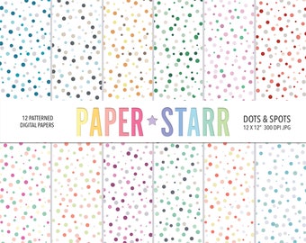 Digital Polka Dots - Etsy