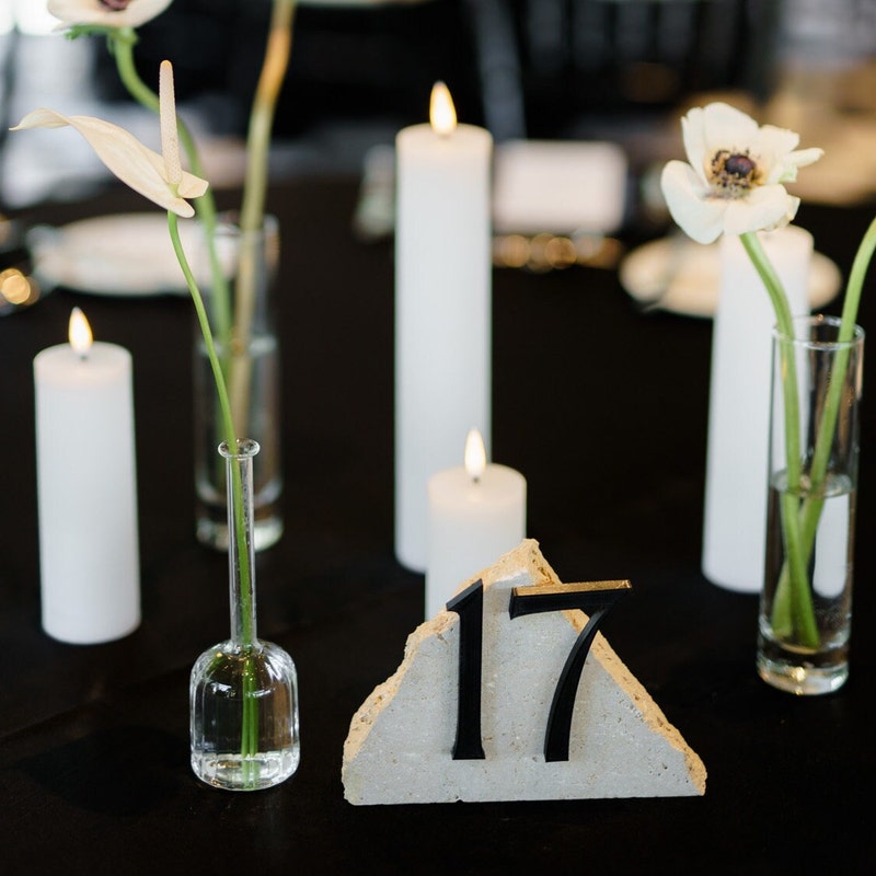 Stone Table Numbers - Etsy