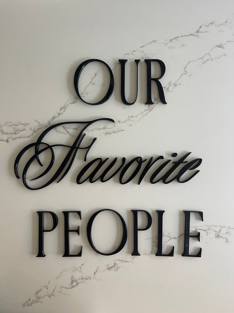 Letters for Sign "our Favorite People" - Etsy