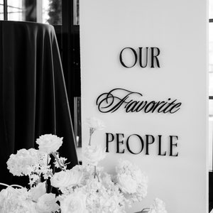 Letters for Sign "our Favorite People" - Etsy