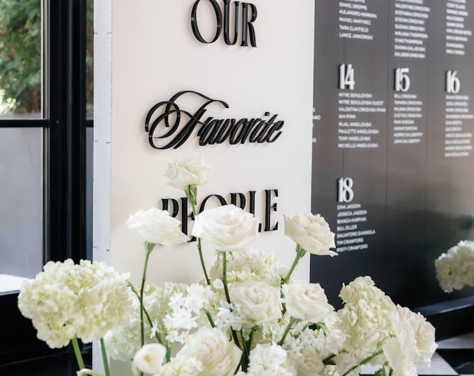 Letters for Sign our Favorite People - Etsy