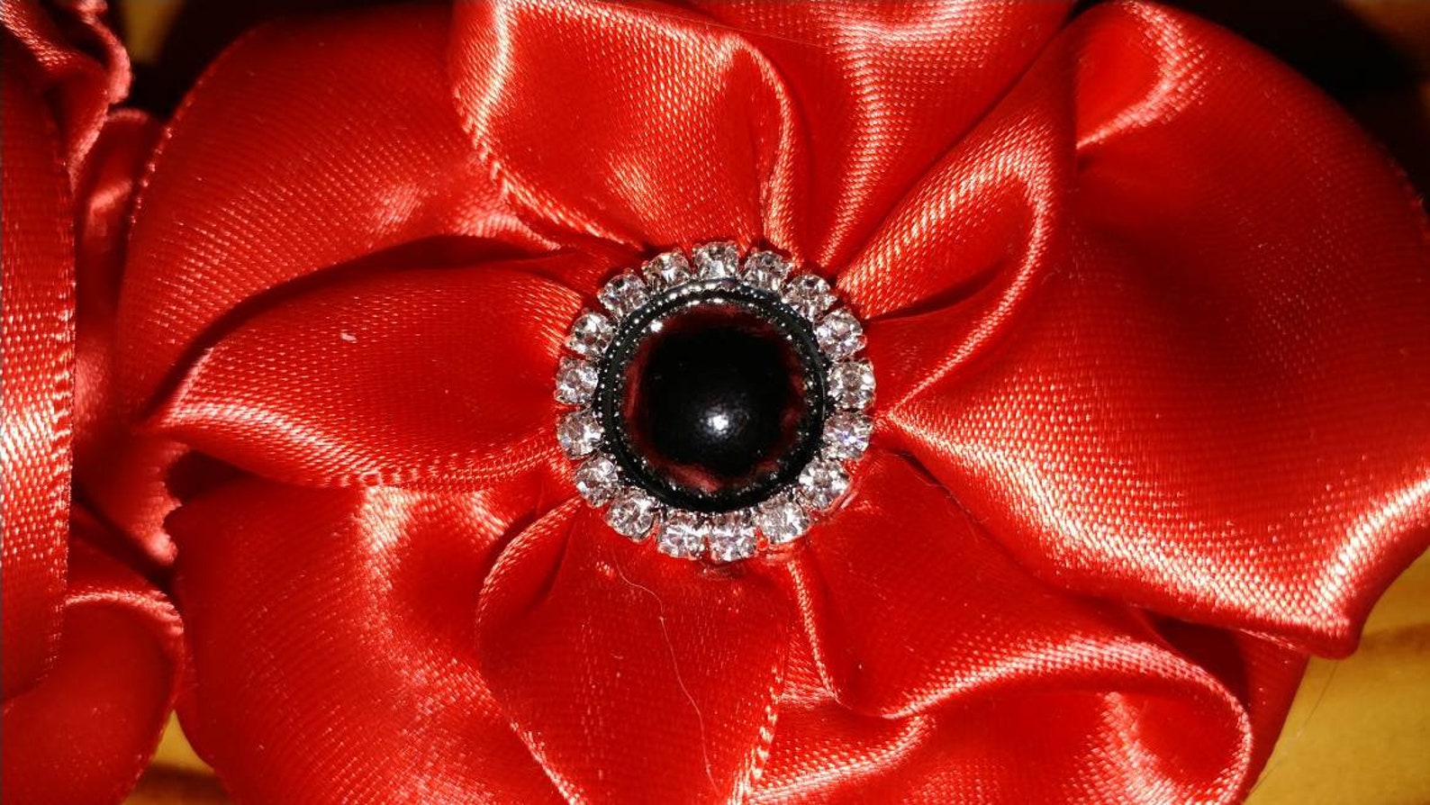 Handmade Halloween Gothic Ribbon Flowers With Faux Pearl and - Etsy