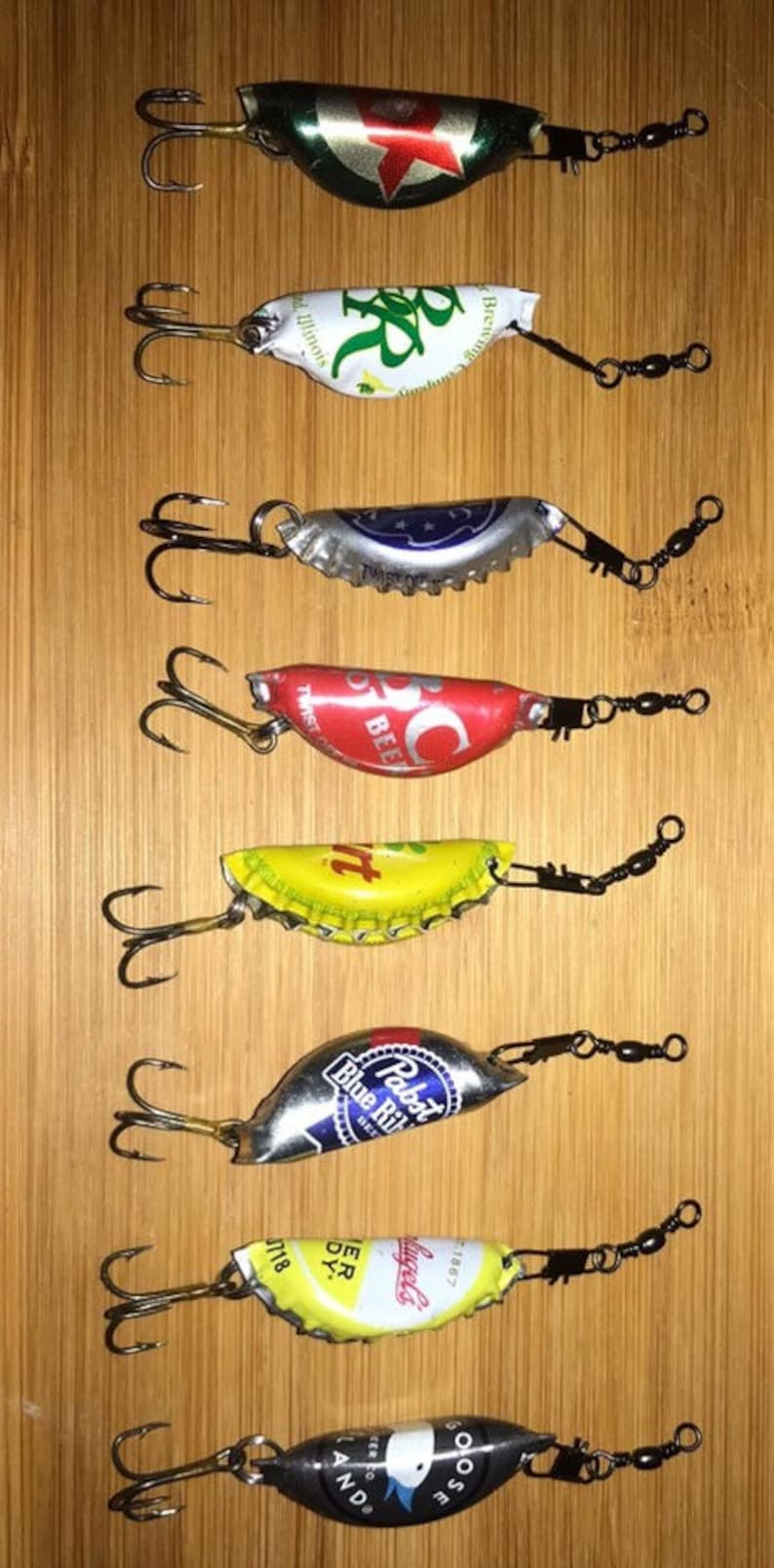 Beer Cap Fishing Lures - Etsy