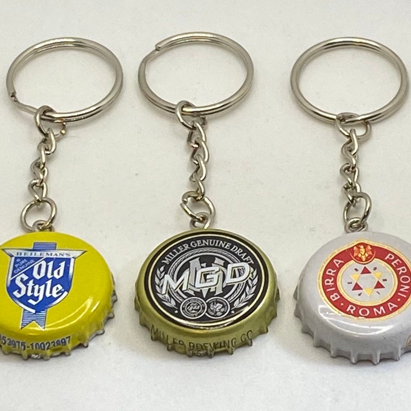 Bottle Cap Keychain - Etsy