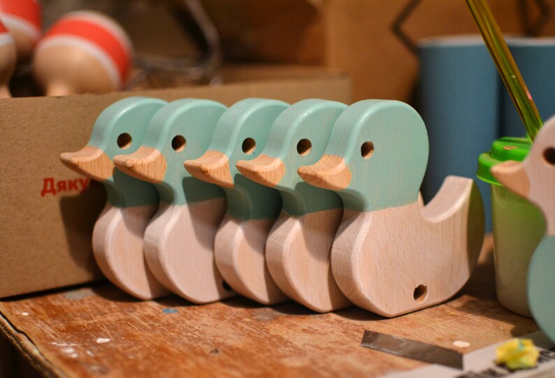 Wooden Duck Toy Wood Push Toy Wooden Toy Wooden Toddler | Etsy