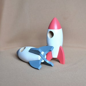 Wooden Rocket, Wooden Toy, - Etsy