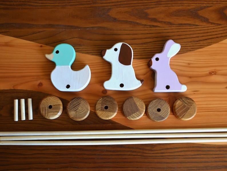 Wooden Duck Toy, Wood Push Toy, Wooden Toy, Wooden Toddler Toys - Etsy