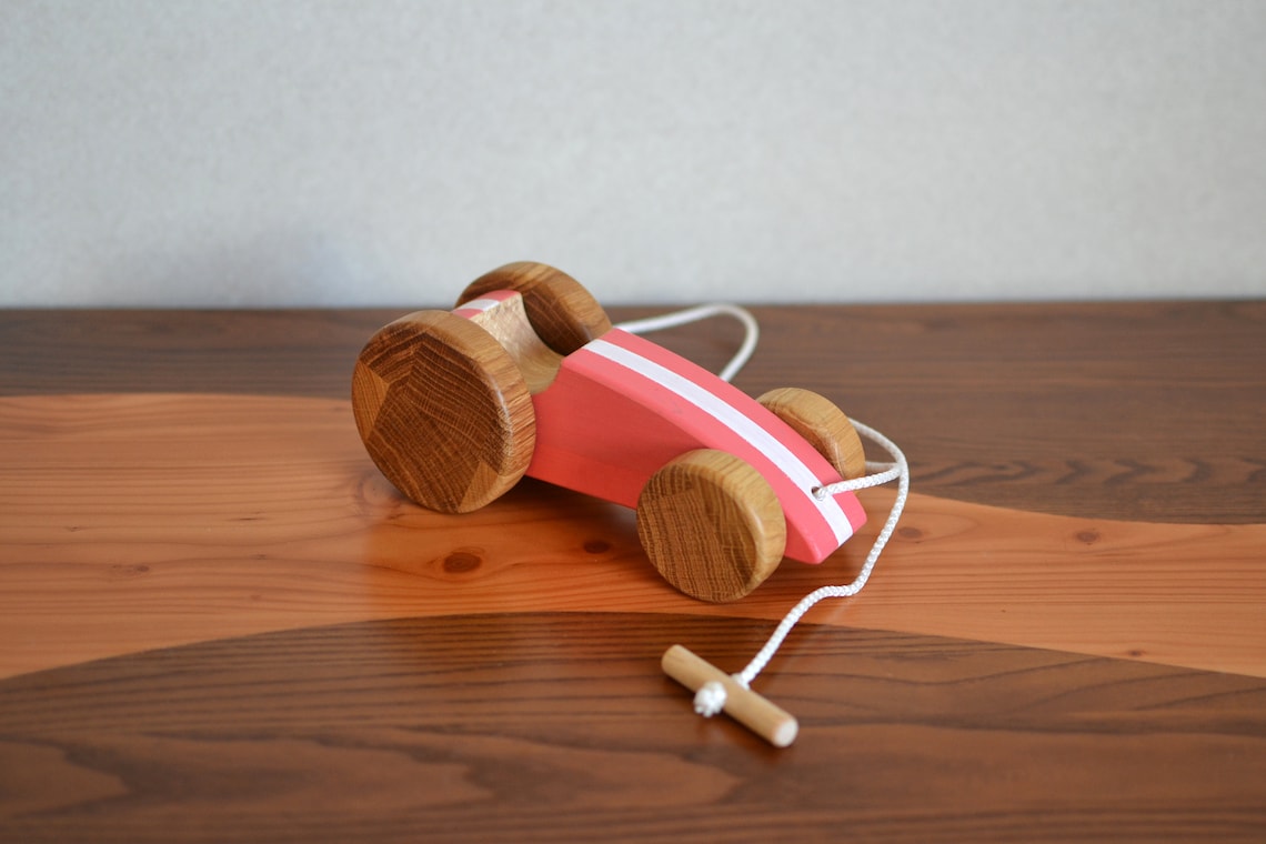 Sports Car, Wooden Car, Wooden Pull Toy, Vehicle Toys - Etsy