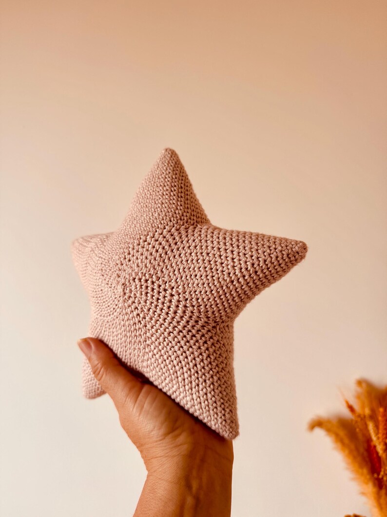 Cuscino Stella Cotone Biologico Crochet, Cuscino Decorativo per la ...