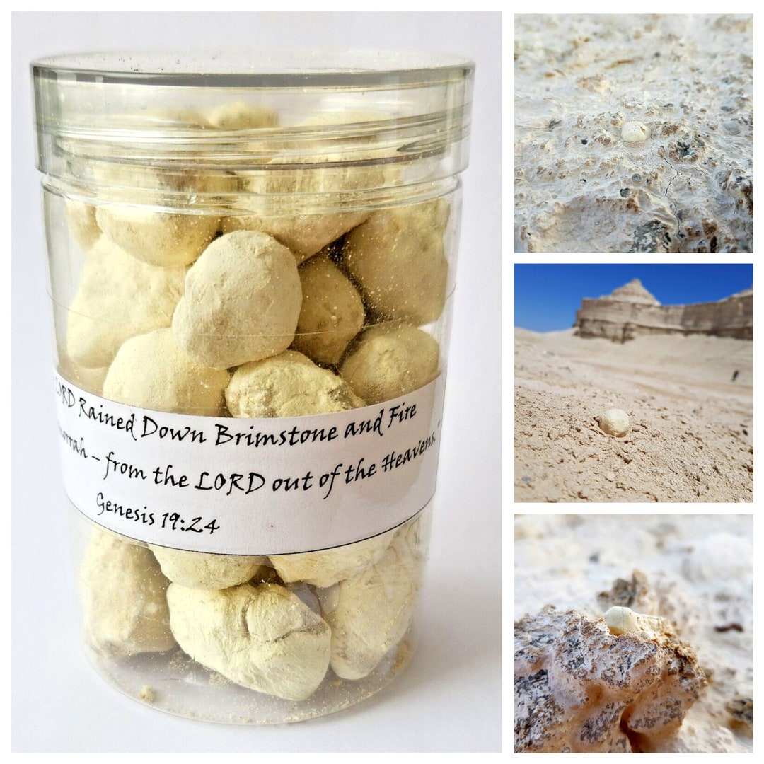 35 Pcs Authentic Brimstone Sulfur Chunks Gift From Heaven Biblical ...