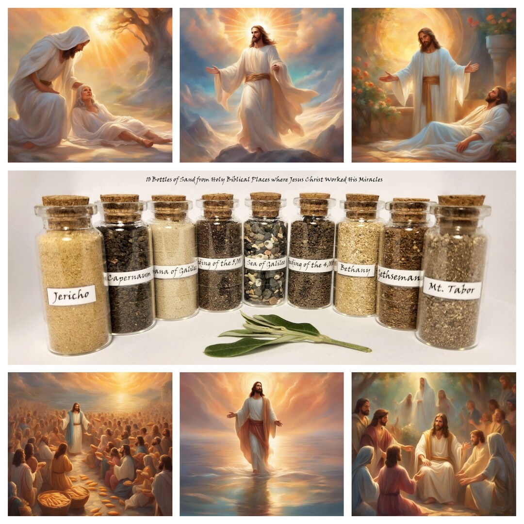 9 Bottles of Sand From Holy Biblical Places Where Jesus Christ Worked ...
