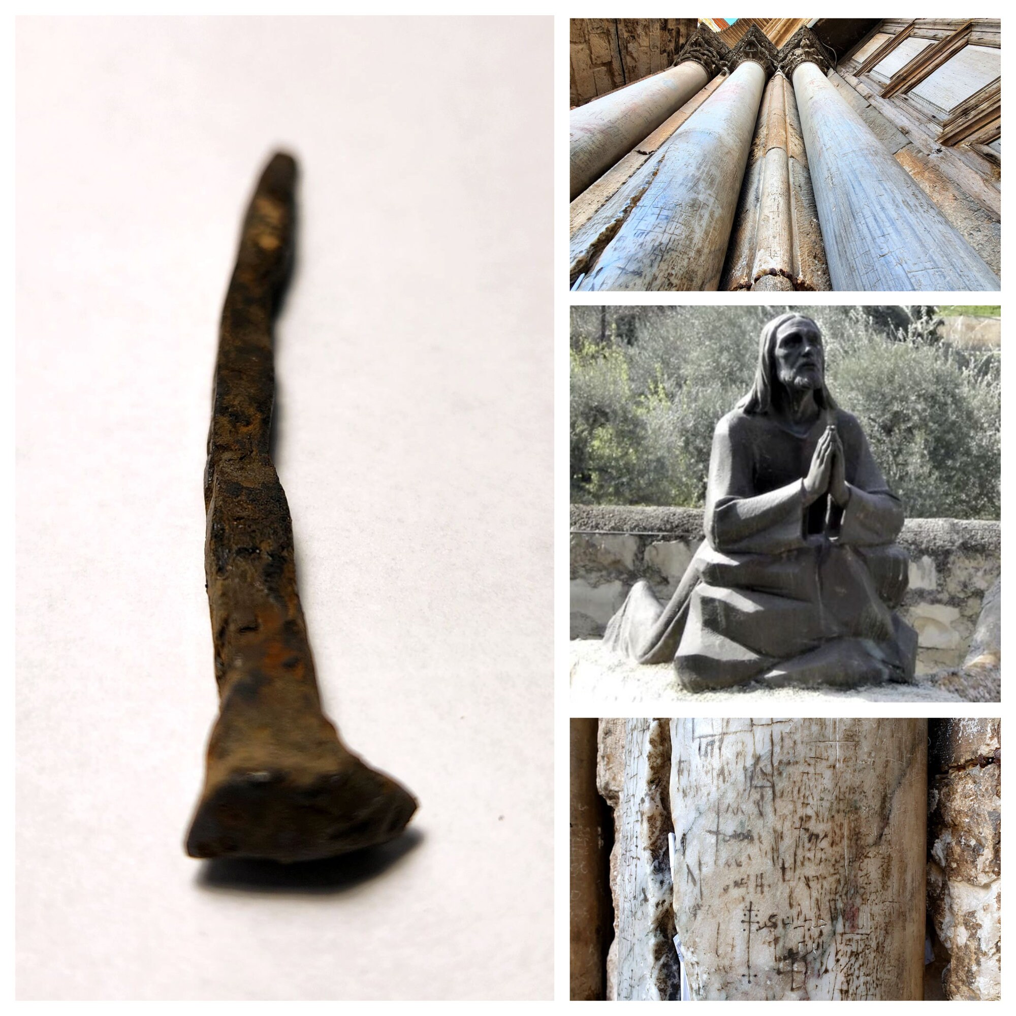 Ancient Roman Crucifixion Nail • Old Jerusalem • Israel • Holy Land ...